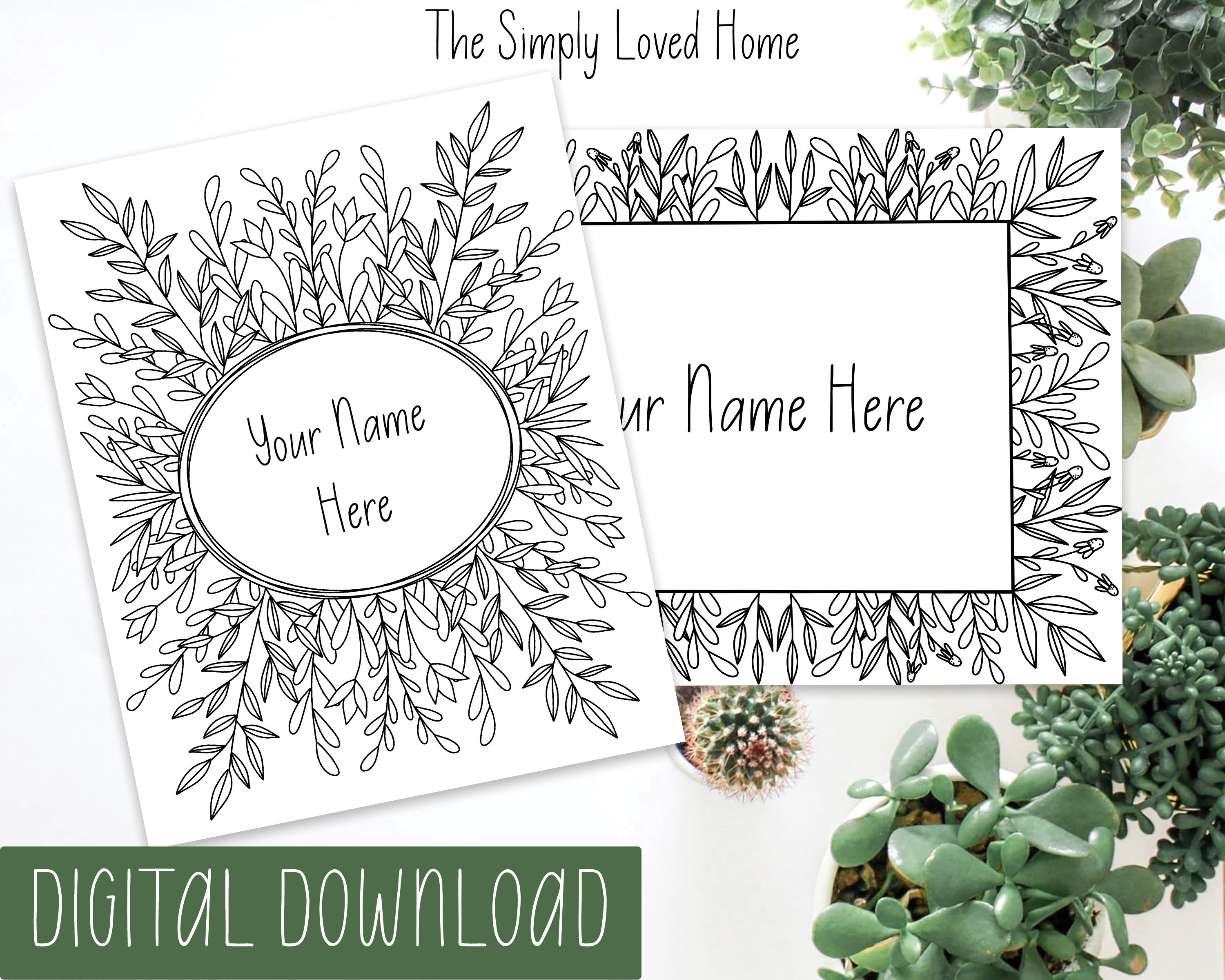 Custom Name Coloring Page, Personalized Name Printable Coloring Page ...