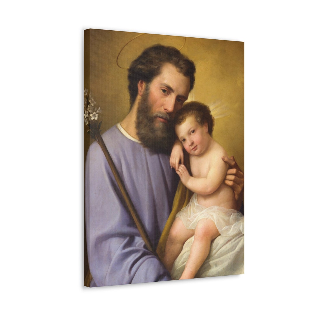 St. Joseph Canvas - Etsy