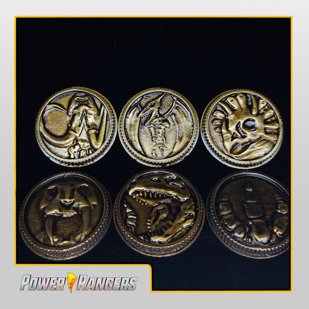 Power Rangers Dino Fossil Power Coins [legacy Morpher - Lightning ...