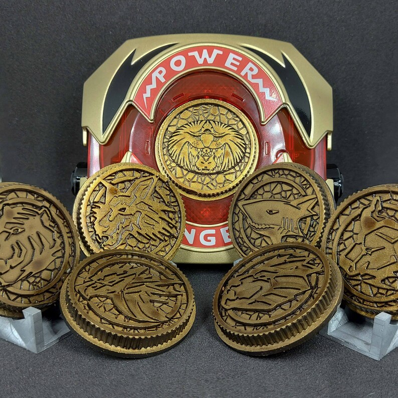 Power Rangers Wild Force Goaranger Power Coins legacy - Etsy