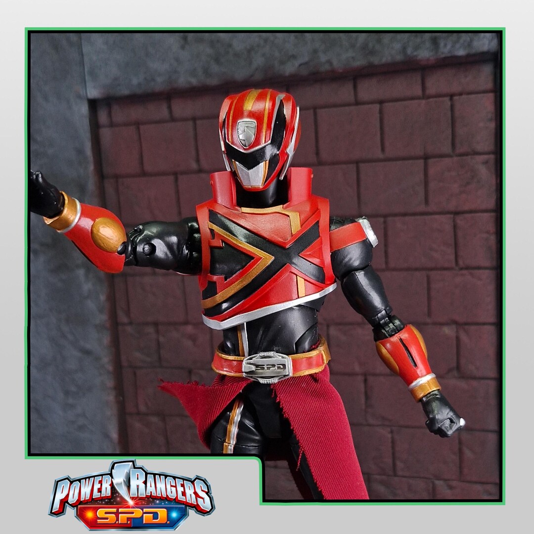 Power Rangers - Deka Ranger Helmet and Vest | Lightning Collection 1:12 ...