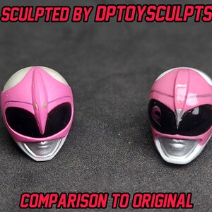 Ninjetti Pink Crane Helmet Lightning Collection Custom Power Rangers 3D ...
