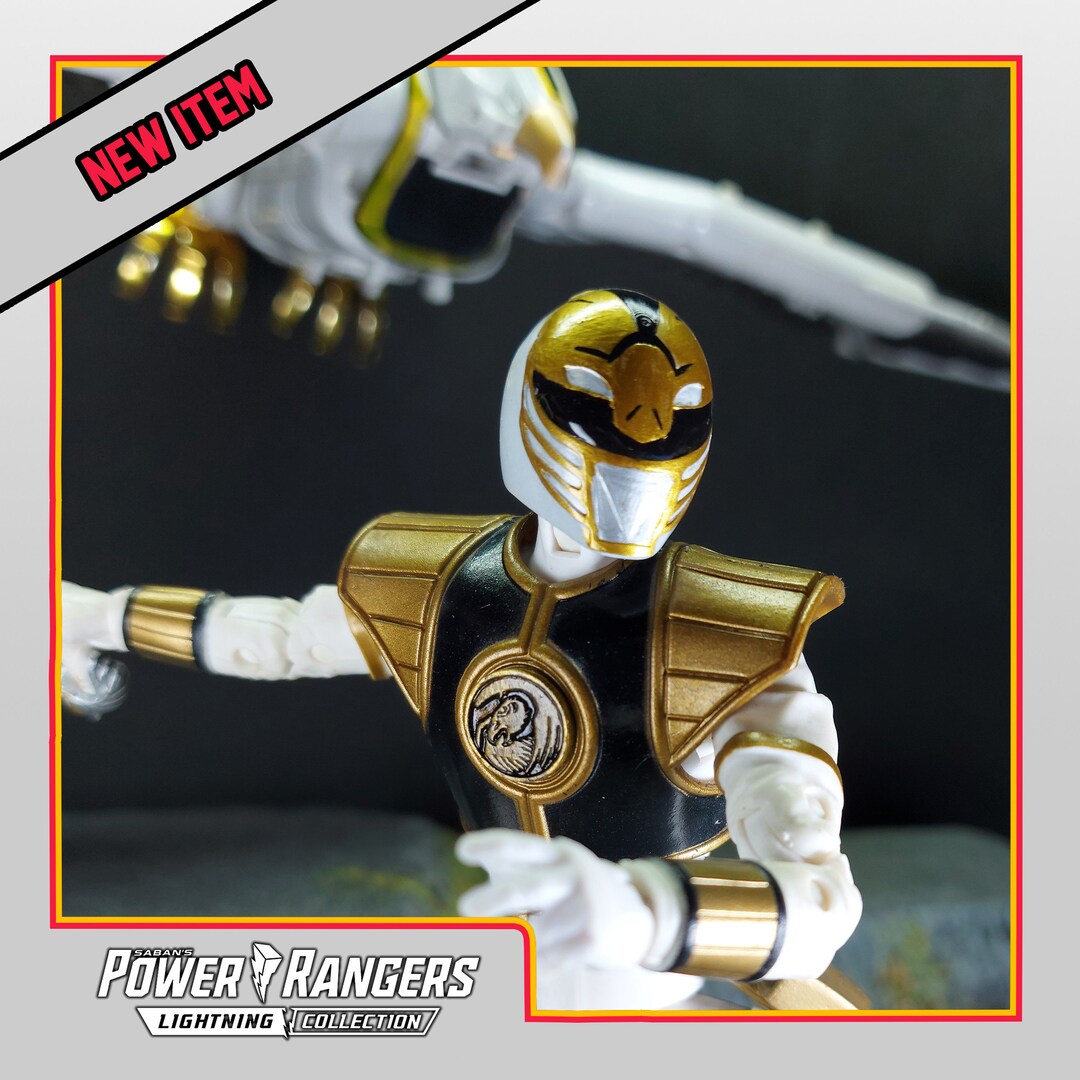 Ninjetti White Falcon Helmet Lightning Collection Custom Power Rangers ...