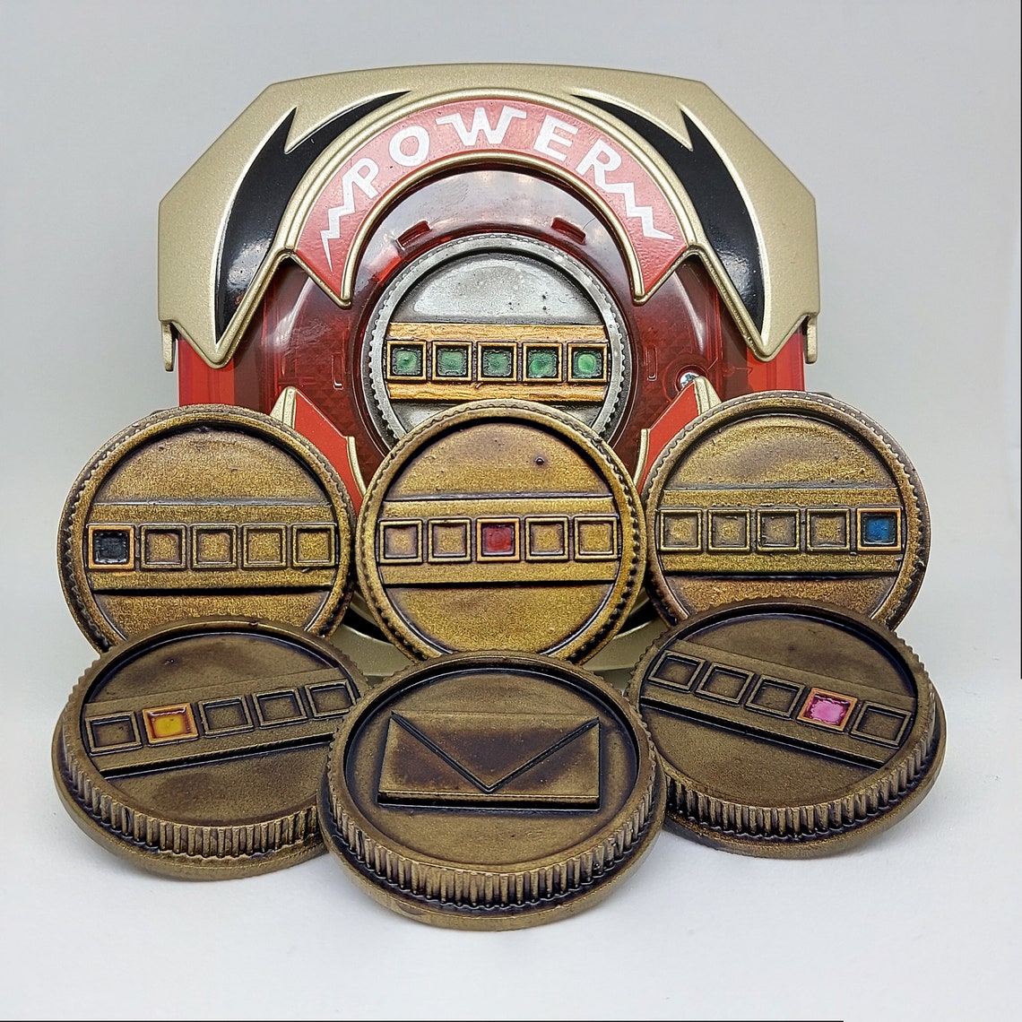 Power Rangers in Space Denji Sentai Megaranger Power Coins - Etsy