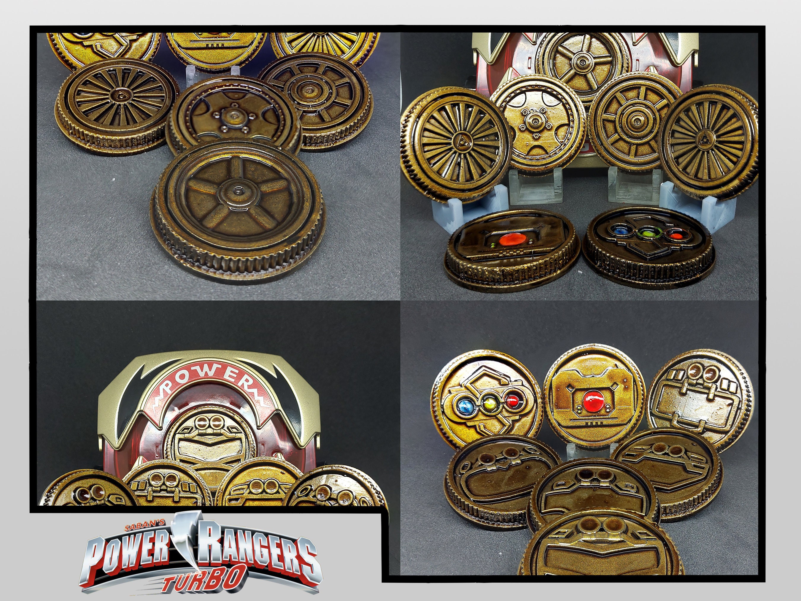 Power Rangers Turbo Gekisou Sentai Carranger Power Coins - Etsy Ireland