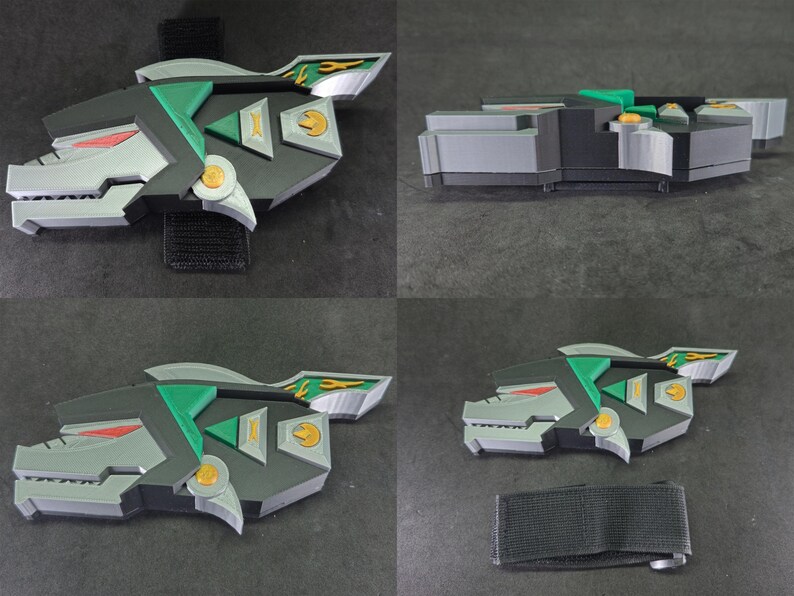 3D Printed Power Rangers Dragon Morpher | Display Prop - Etsy