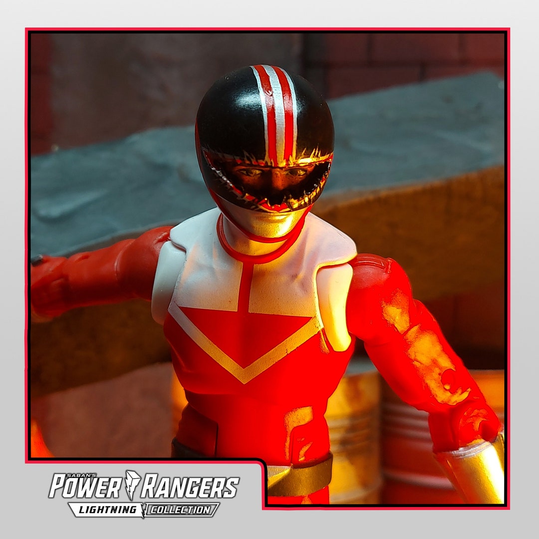 Power Rangers Time Force Damaged Red Ranger Helmet | Lightning ...