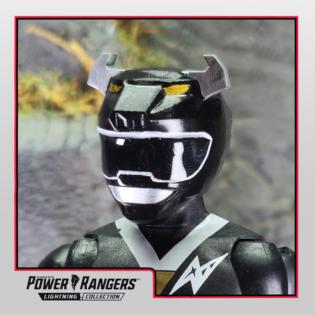 Black Wild Force / Gaoranger Ranger Helmet | Lightning Collection / 1: ...