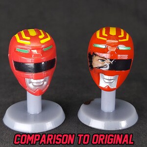 Power Rangers Lost Galaxy Damaged Red Ranger Helmet Lightning ...