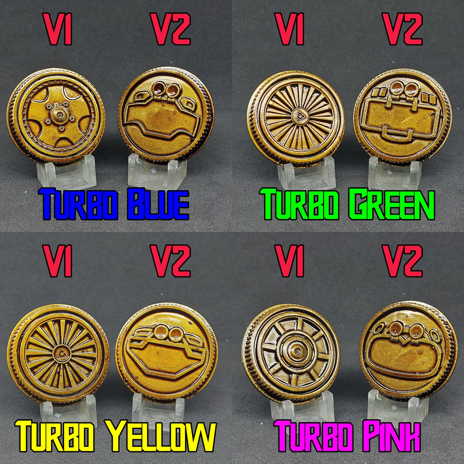 Power Rangers Turbo Gekisou Sentai Carranger Power Coins | Etsy