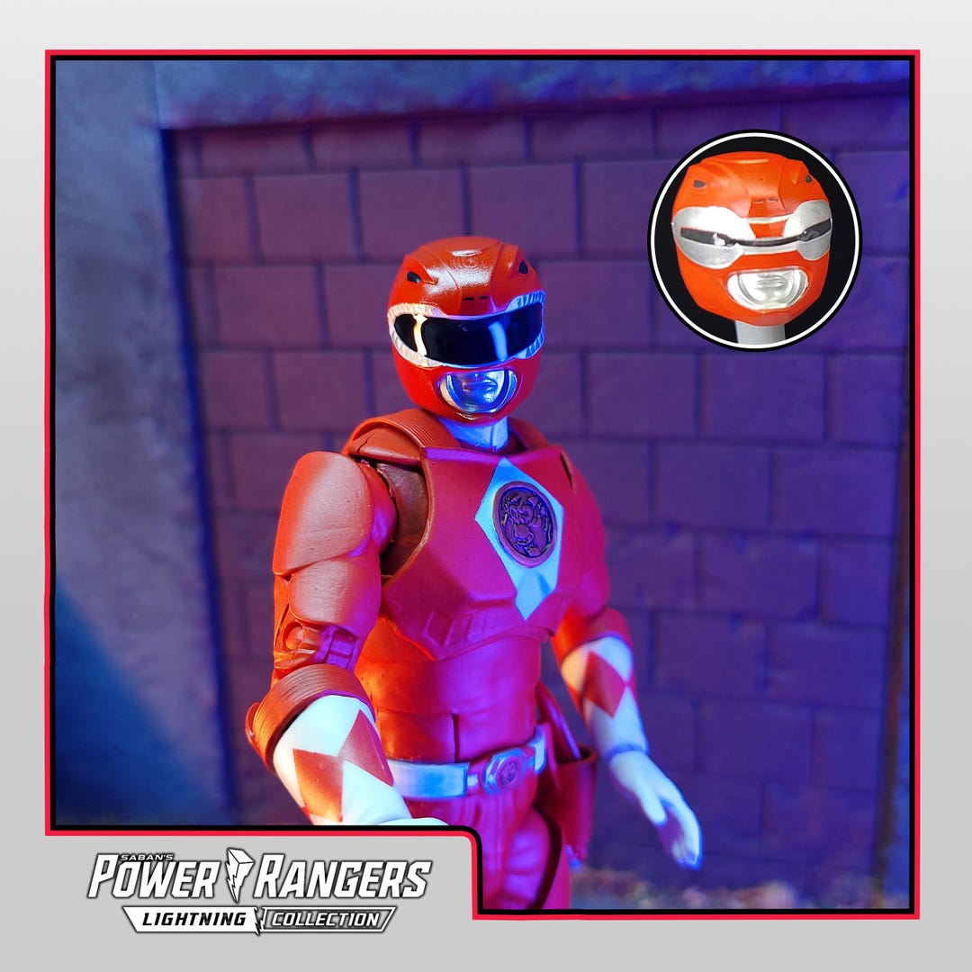 Mighty Morphin Power Rangers the Movie 1995 | Red Ranger | Lightning ...