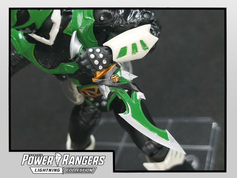 Power Rangers in Space Psycho Green Dagger Lightning - Etsy