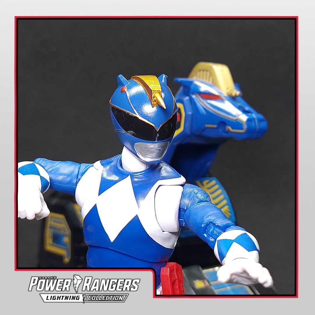 Blue Unicorn Thunderzord Helmet | Lightning Collection Accesory | 3D ...