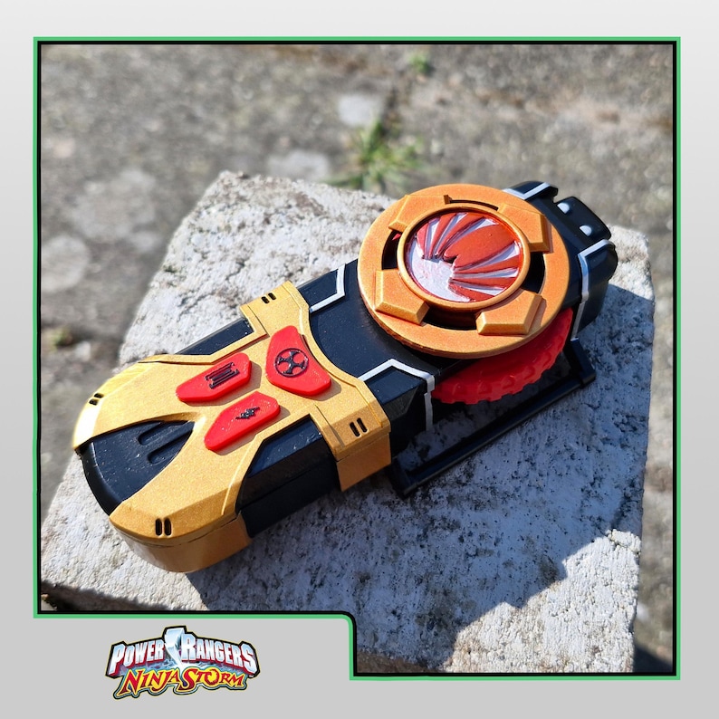 3D Printed & Painted Power Rangers Ninja Storm - Wind Morpher ...