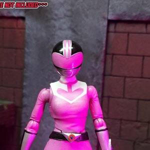Pink Time Force Ranger Helmet | Lightning Collection Accesory | 3D ...