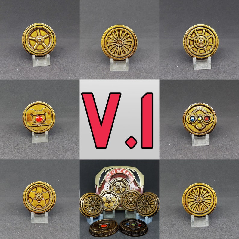 Power Rangers Turbo Gekisou Sentai Carranger Power Coins | Etsy