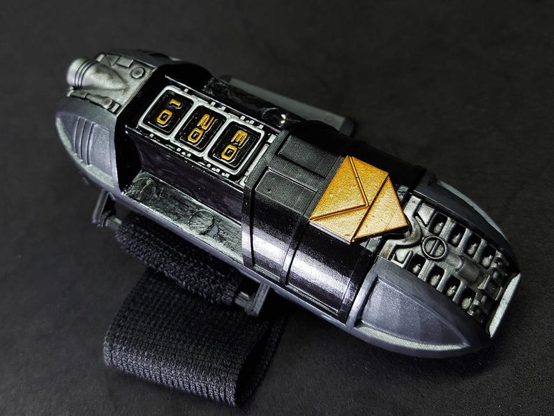 3D Printed & Painted Power Rangers in Space Battlizer Gauntlet ...