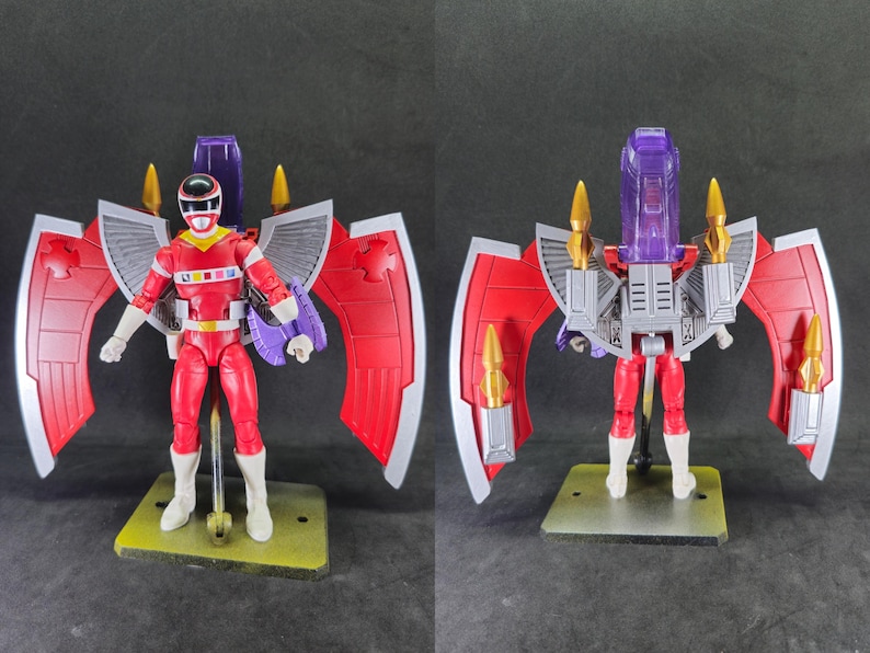 Power Rangers in Space - Red Battlized Armor Battlizer | Lightning ...