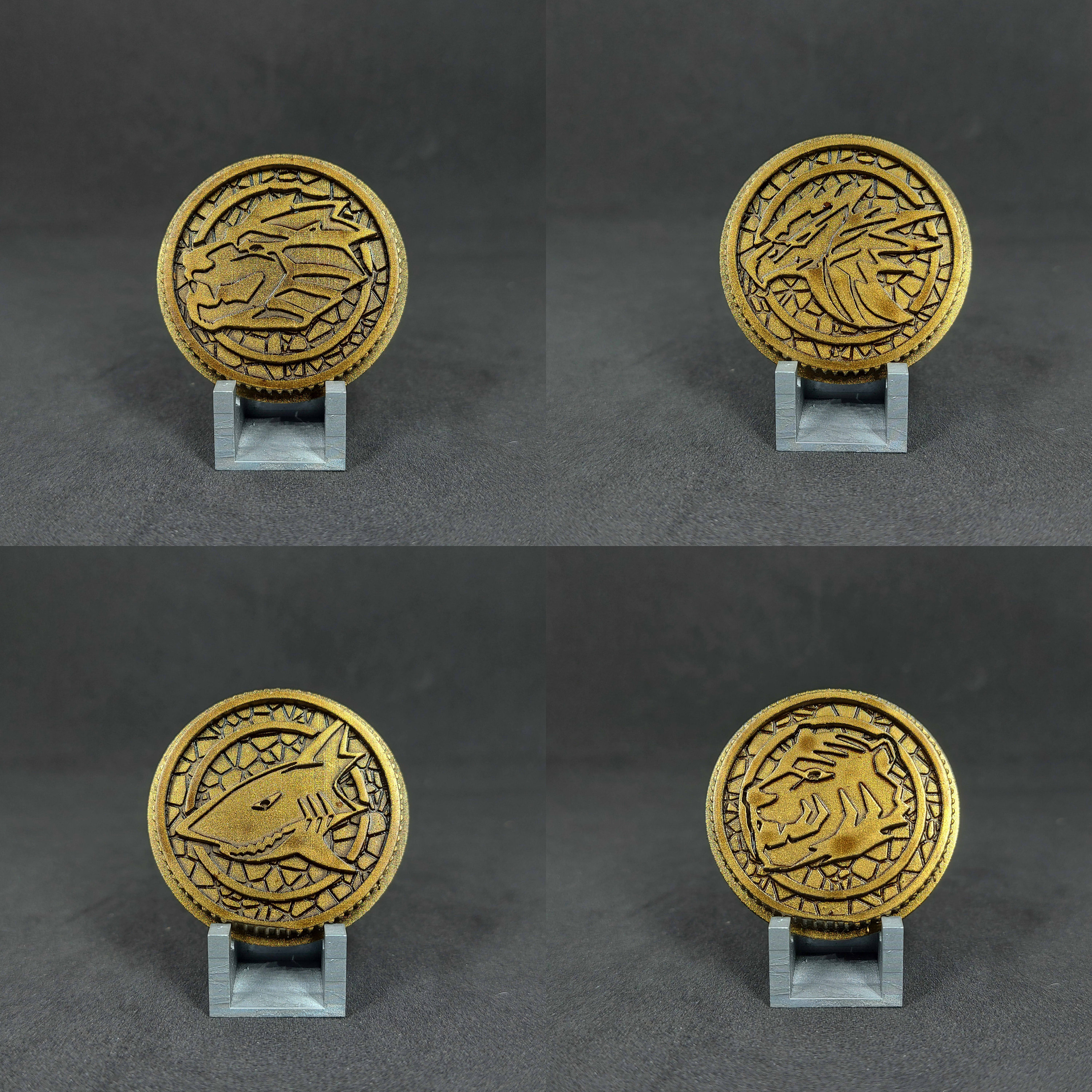 Power Rangers Wild Force Goaranger Power Coins legacy - Etsy
