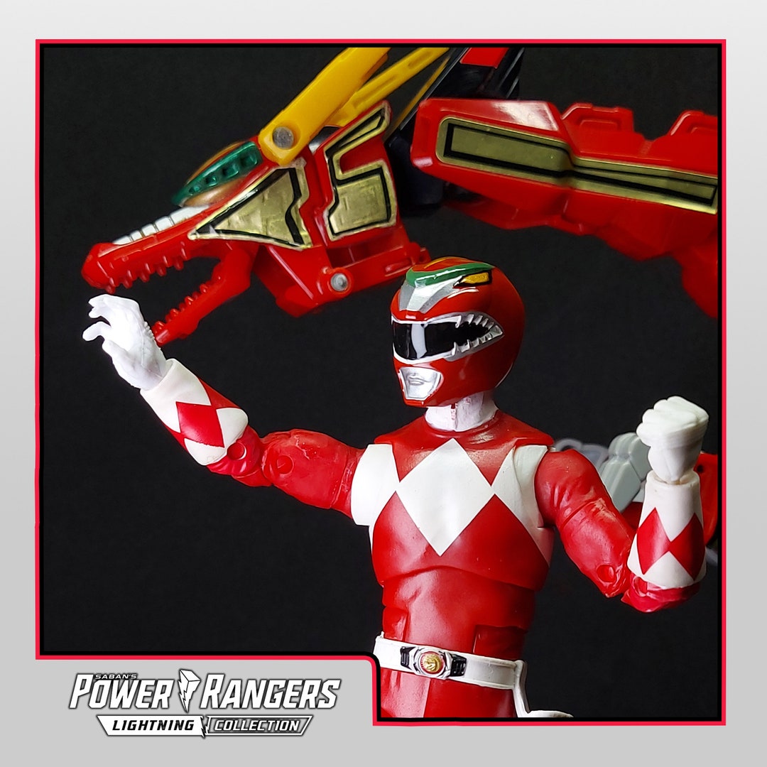 Red Dragon Thunderzord Helmet | Lightning Collection Accesory | 3D ...
