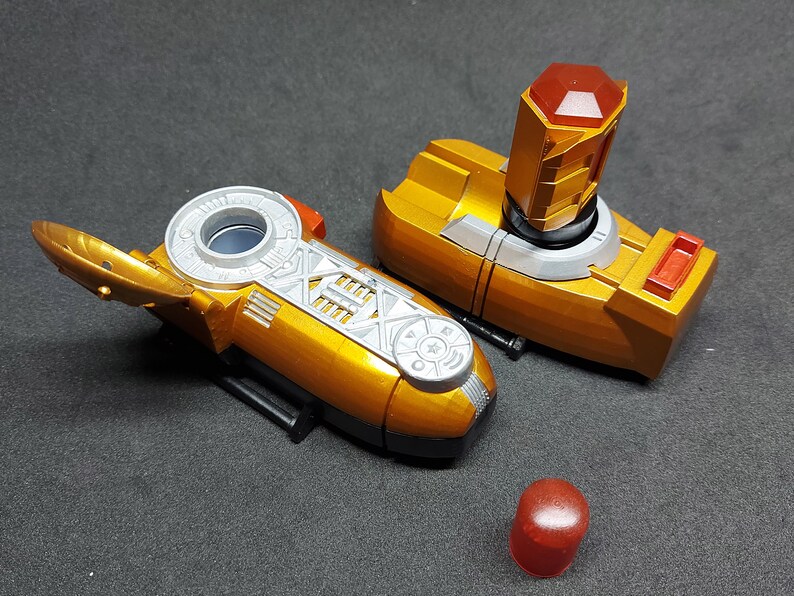 3D Printed & Painted Power Rangers Zeo Gold Zeonizer / - Etsy