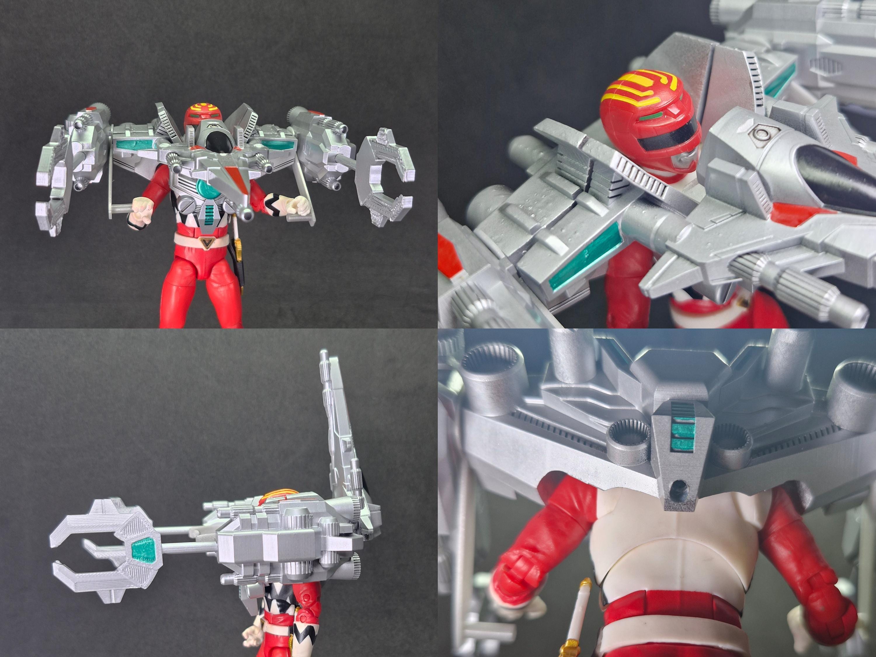 Power Rangers Lost Galaxy - Red Ranger Battlizer | Lightning Collection ...