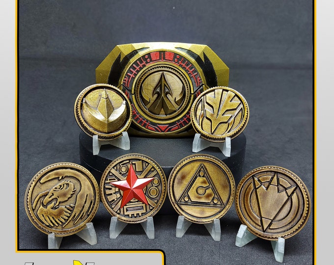 Power Rangers Master Morpher Tommy Oliver Power 3D Printed Coins legacy ...