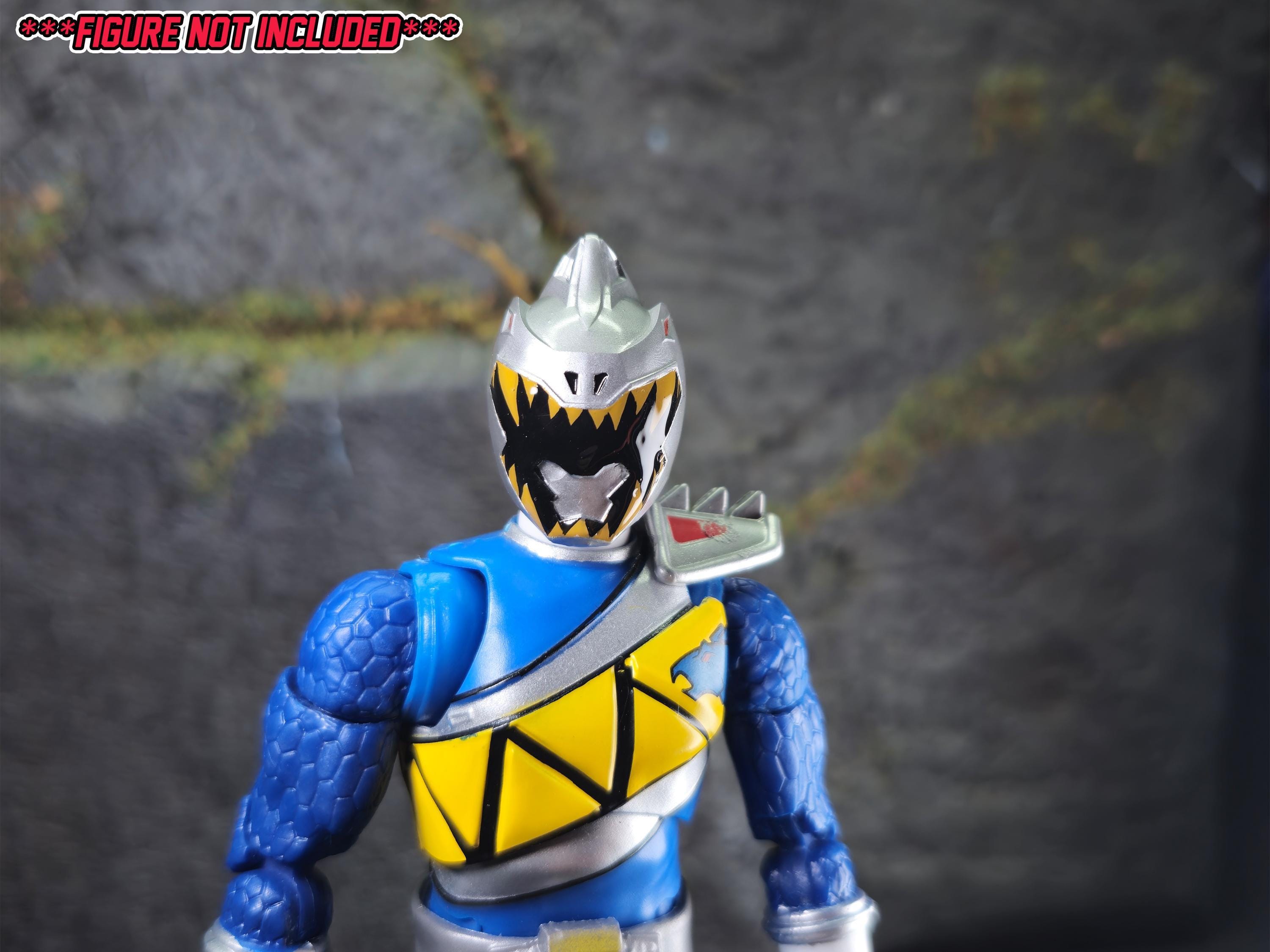 Silver Dino Charge Ranger Helmet | Lightning Collection Accessory | 3D ...