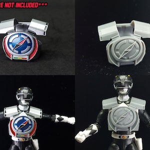 Mighty Morphin Power Rangers Defender Vest Upgradekit Lightning ...