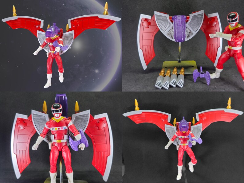 Power Rangers in Space - Red Battlized Armor Battlizer | Lightning ...