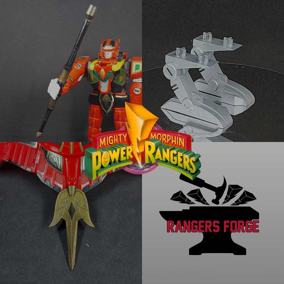 Mighty Morphin Power Rangers Deluxe Thunderzord 3D Printed - Etsy