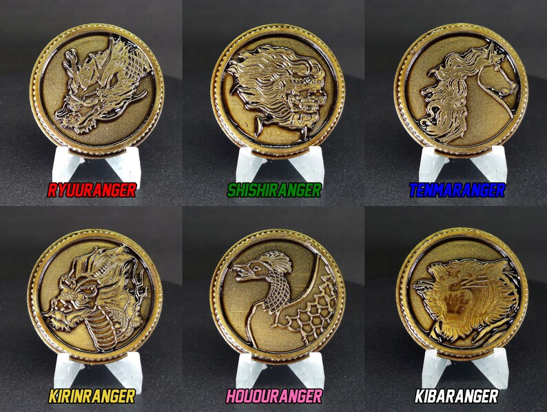 Gosei Sentai Dairanger Lai Lai Crystal Power Coins legacy - Etsy