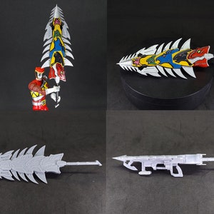 Power Rangers Dino Charge - Zyuden Sentai Kyoryuger - Combined Weapons ...