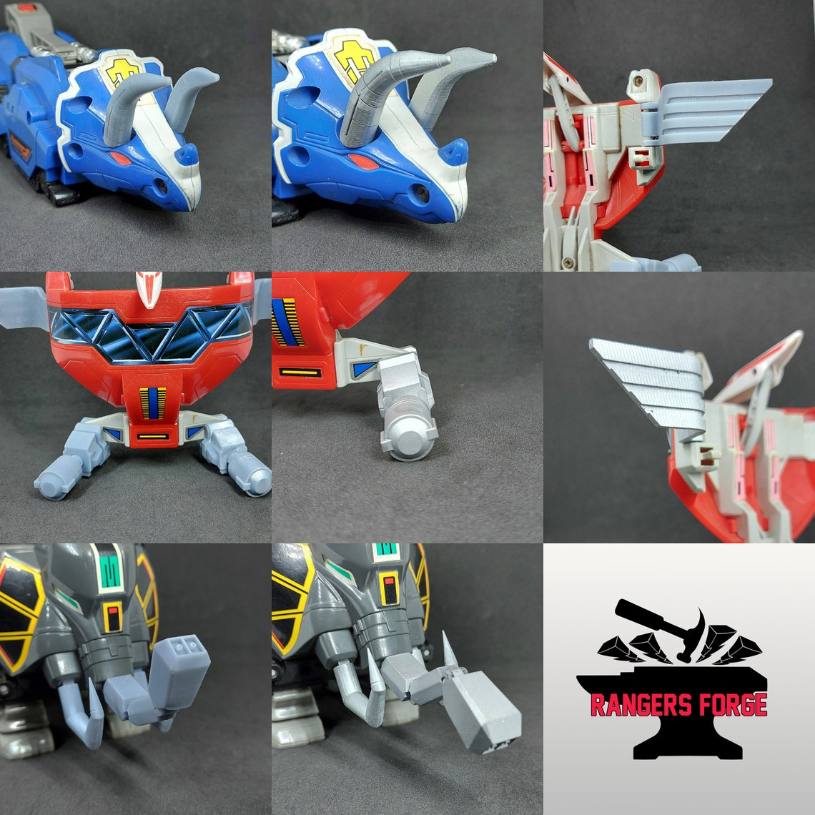 Mighty Morphin Power Rangers Deluxe Megazord 3D Printed Parts - Etsy