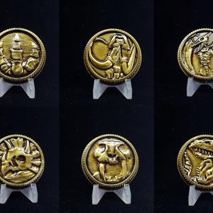 Power Rangers Dino Fossil Power Coins [legacy Morpher - Lightning ...