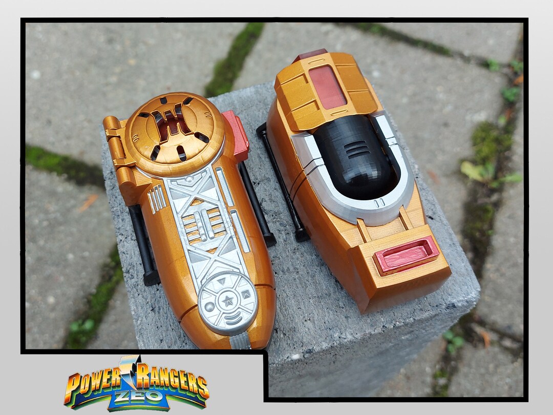 3D Printed & Painted Power Rangers Zeo Gold Zeonizer / - Etsy