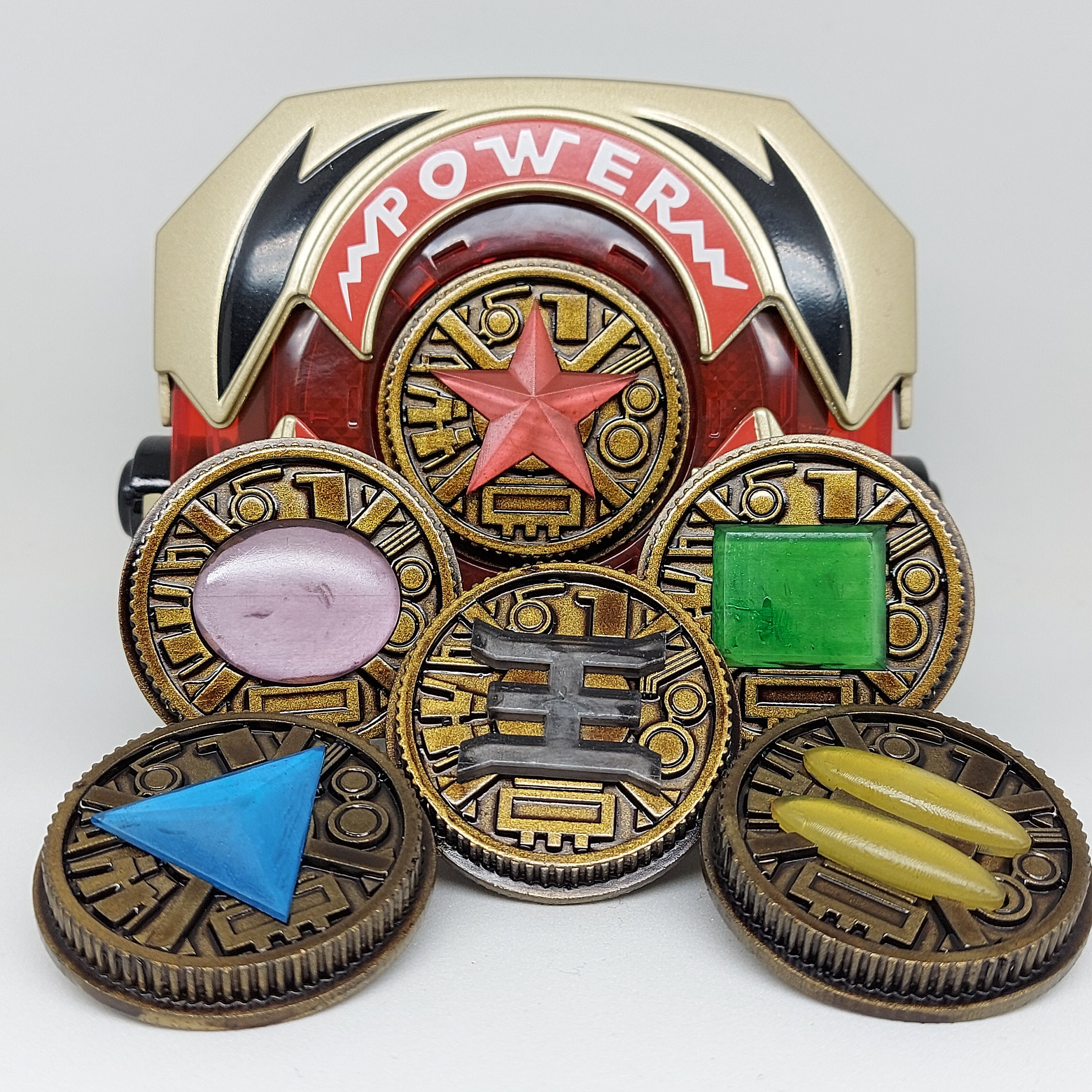 Power Rangers Zeo Chouriki Sentai Ohranger Power Coins | Etsy Australia