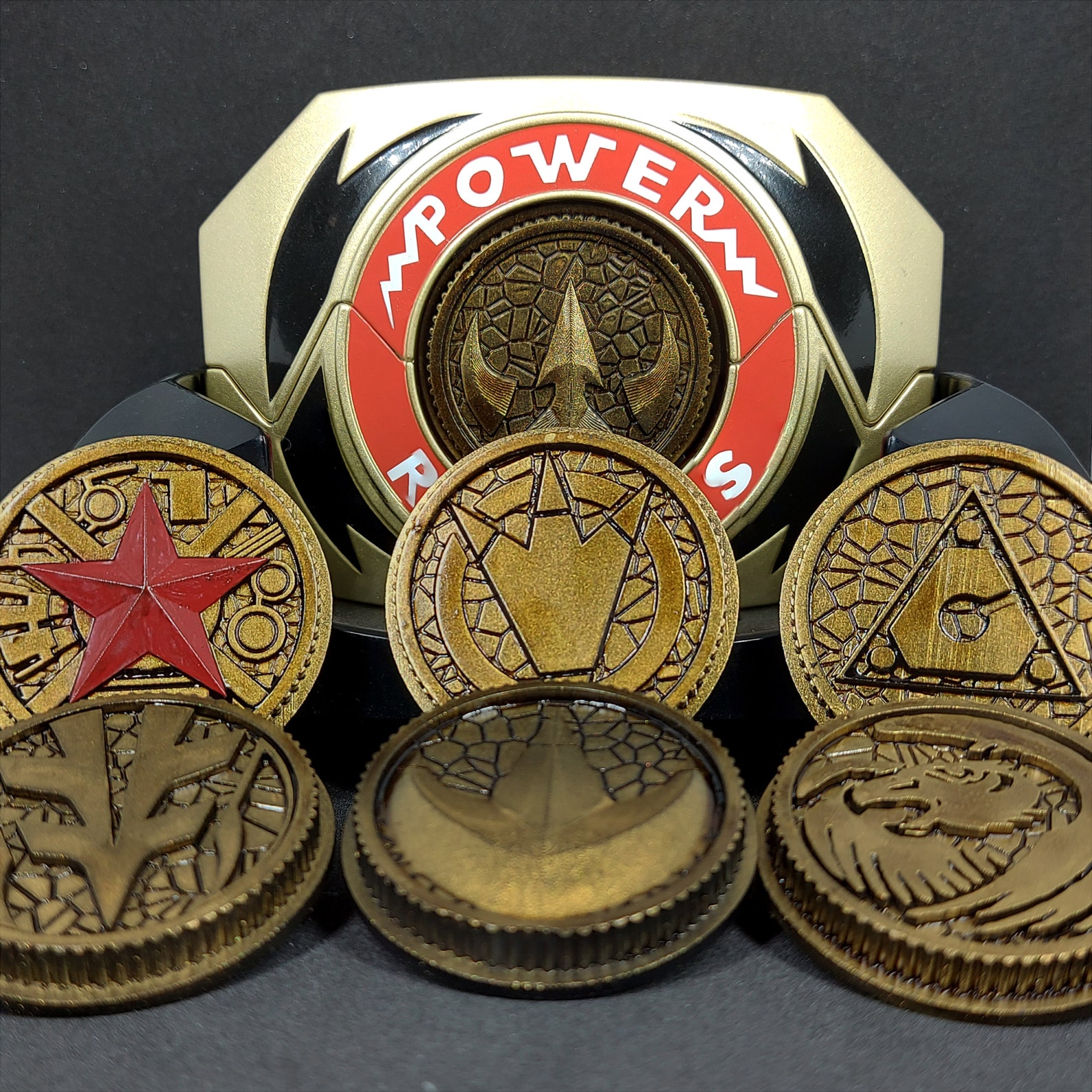 Power Rangers Master Morpher Tommy Oliver Power Coins - Etsy