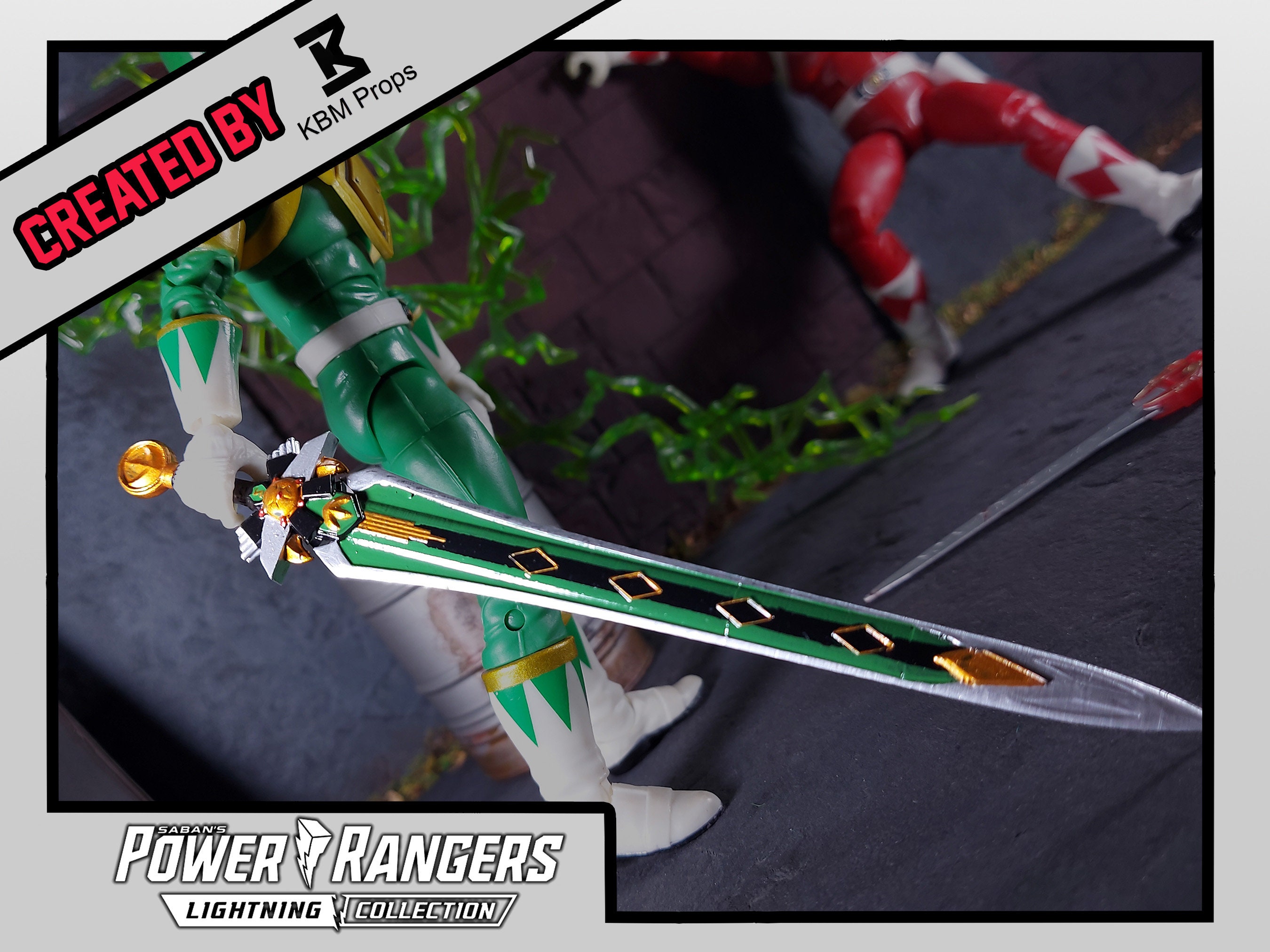 Mighty Morphin Power Rangers Dragon Sword Lightning - Etsy UK