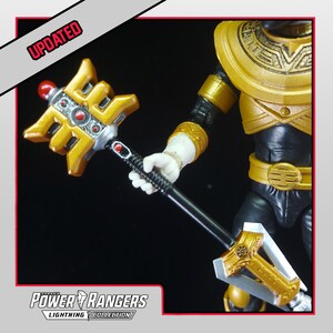 Power Rangers Zeo - Gold Zeo Staff - Lightning Collection Accessories ...