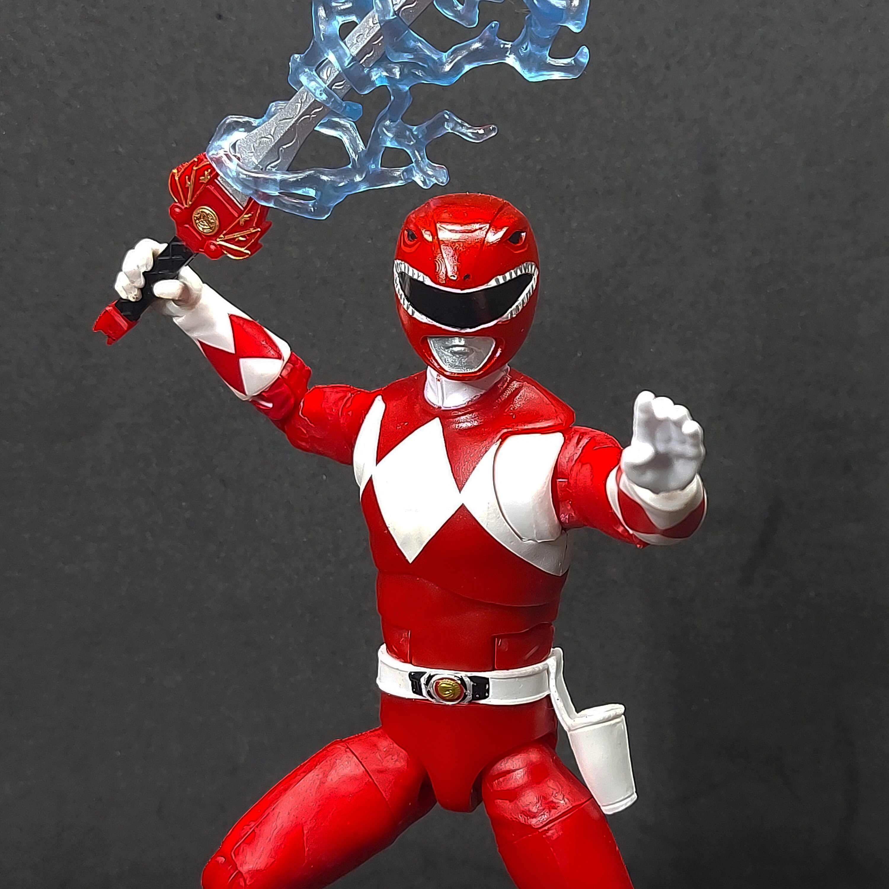 Mighty Morphin Power Rangers - Lightning Collection Red Ranger Painted ...