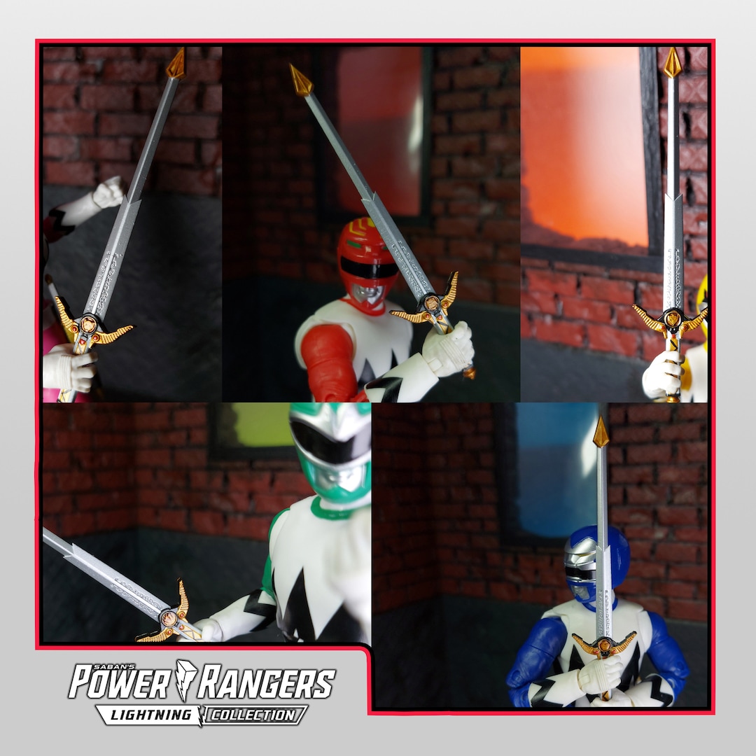 Power Rangers Lost Galaxy Quasar Saber Lightning Collection Accessories ...