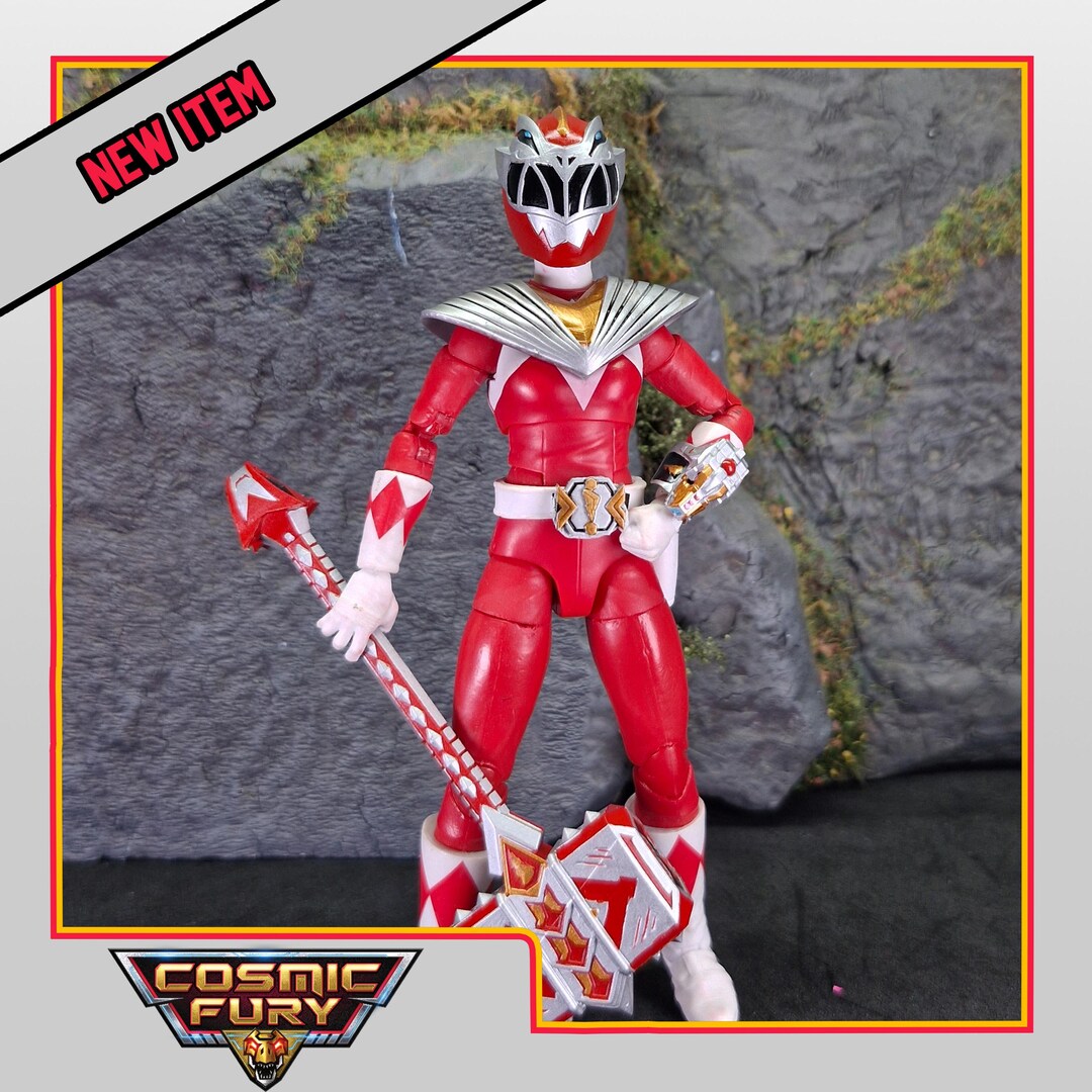 Power Rangers Cosmic Fury - Red Ranger Conversion Kit | Lightning Collection Accessories - Etsy