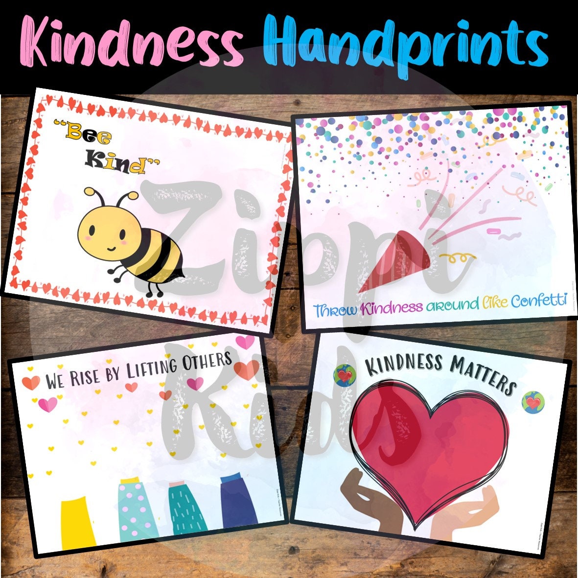 Kindness Handprint Art Craft Activities, Kindness Week Art Project ...