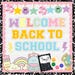 Pastel Varsity Welcome Back to School Bulletin Board Kit, Door Decor ...