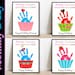 Mom Birthday Handprint Card, Happy Birthday Mum Craft Gift, Printable ...