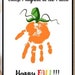 Fall Handprint Keepsake Art, Fall Greeting Card, Fall Craft Activities ...