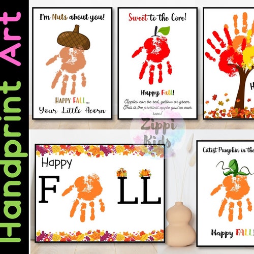Fall Poem Handprint Craft Fall Preschool Activity - Etsy