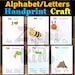 Alphabet Handprint Art Craft Book, Aa Zz Letter Handprint Memory Book ...