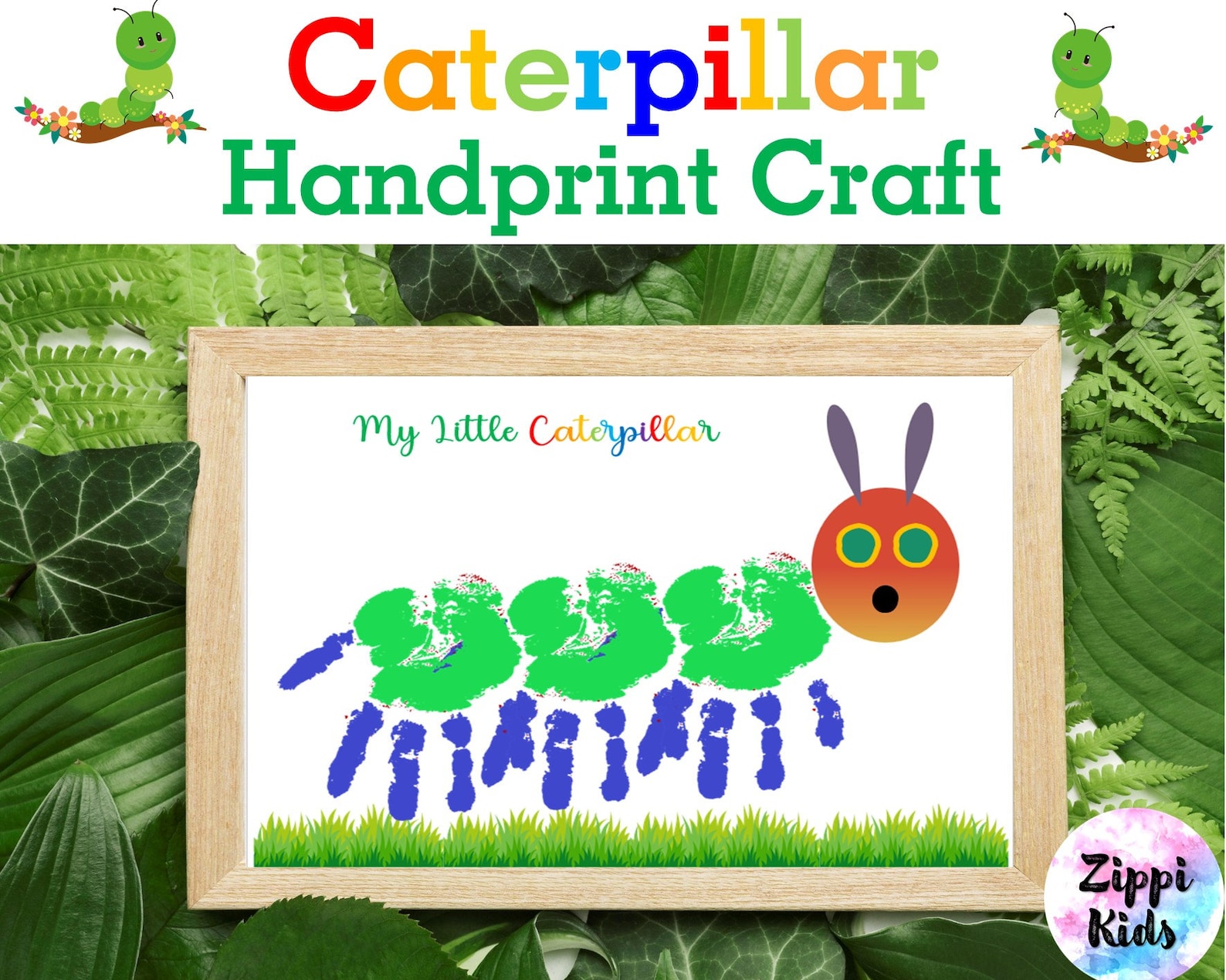 Hungry Caterpillar Handprint Keepsake Art Craft, Hungry Caterpillar ...